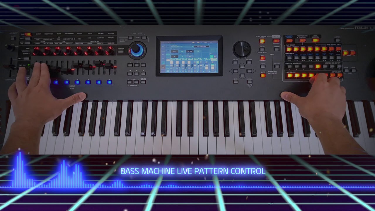 Bass Machine (Trance) live control of pattern sequencer on yamaha ...