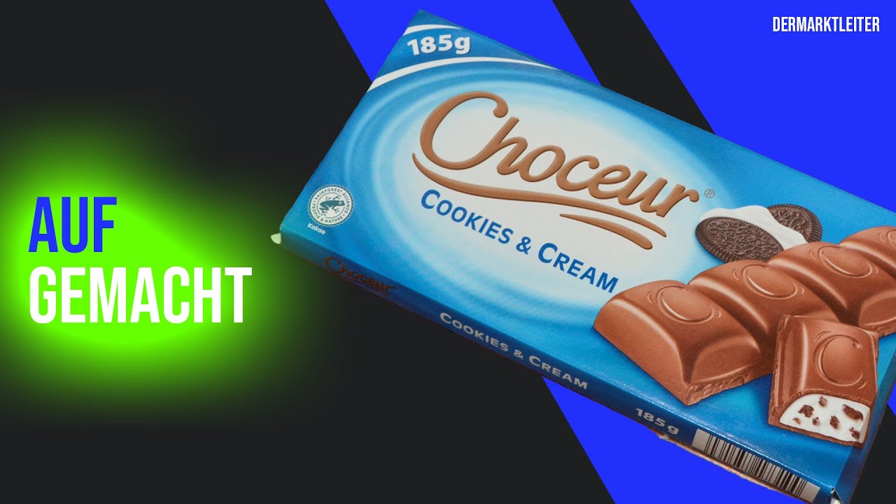 Aufgemacht: Aldi Choceur Cookies & Cream Schokolade - YouTube