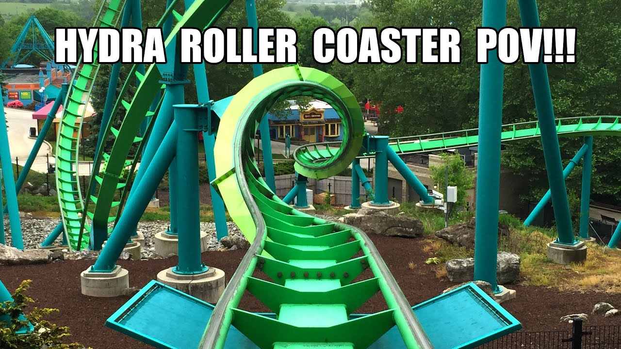 Hydra Roller Coaster Front Seat POV 60FPS Dorney Park - YouTube