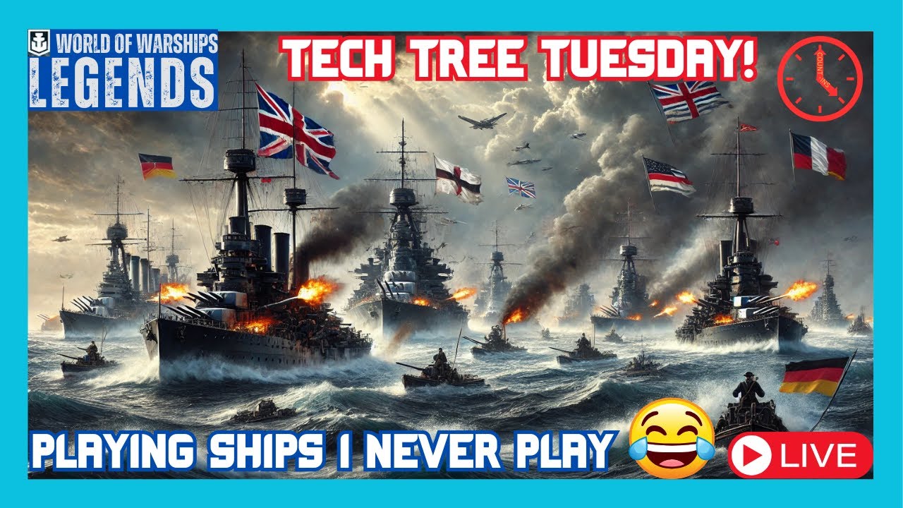World of Warships:Legends -Tech Tree Tuesday! Playing Ships I Never ...