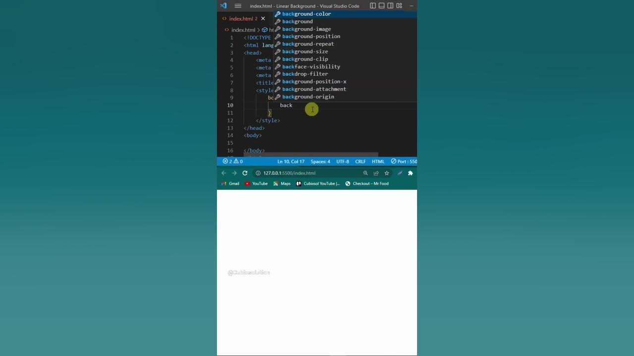 Creating Stunning Linear Backgrounds with CSS #Shorts #ViralVideo # ...