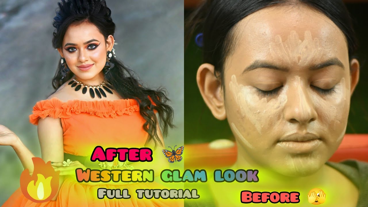 how to do Western glam makeup look //Western makeup look//makeup ...