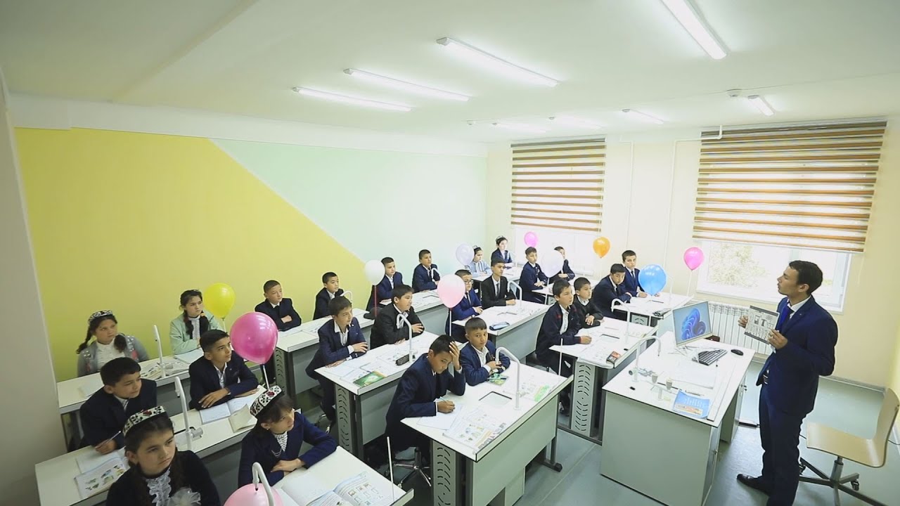 Shofirkon tumanida zamonaviy yangi tipdagi maktab - YouTube