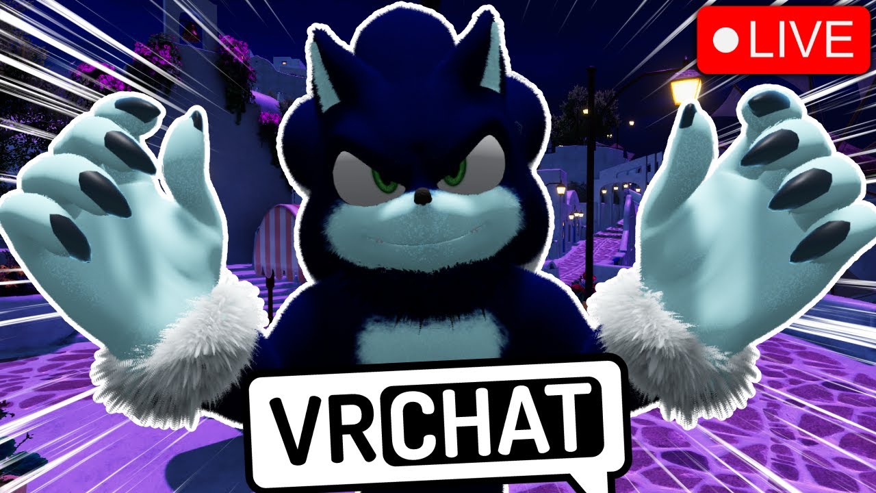 NEW MOVIE SONIC WEREHOG MODEL DEBUT VRCHAT LIVESTREAM!! - YouTube