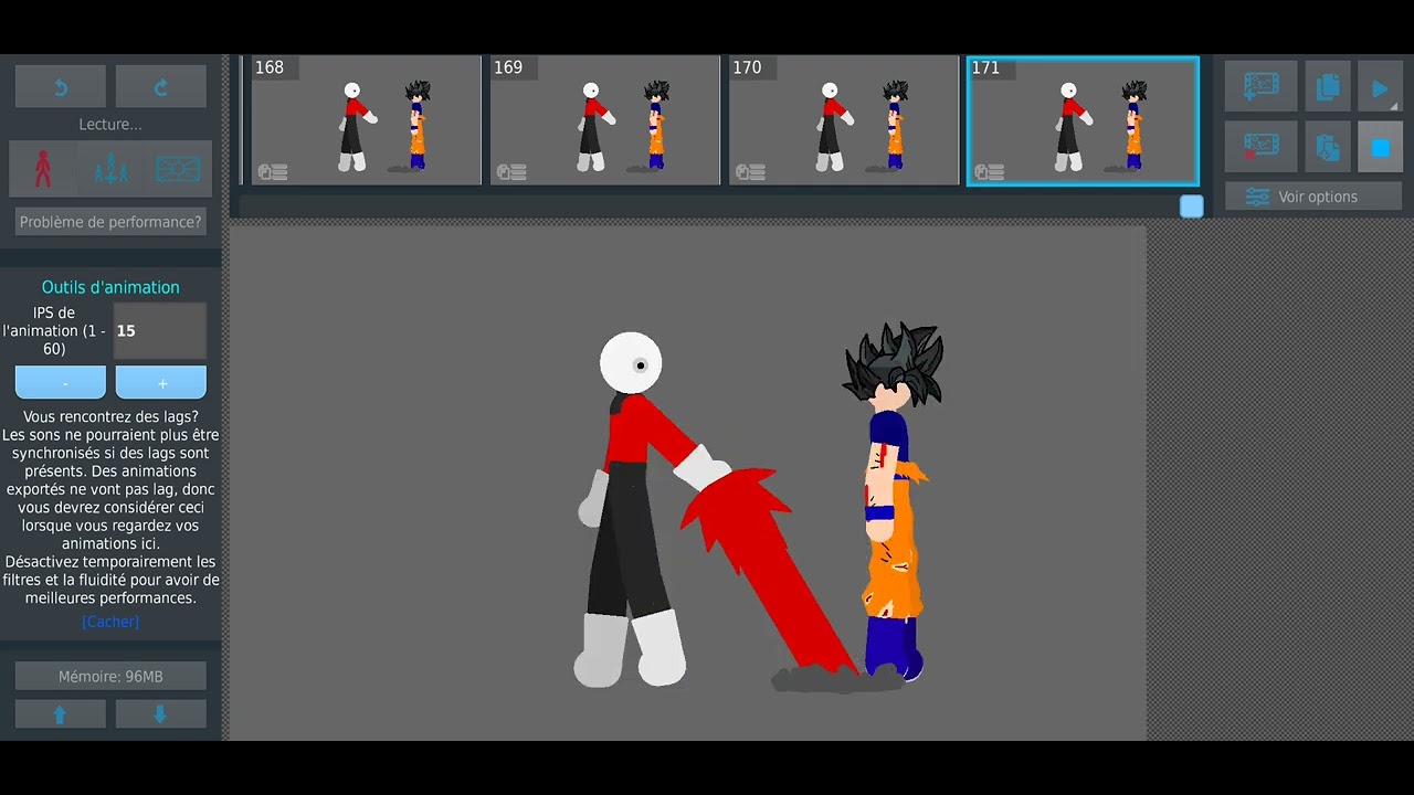 Dragon Ball stick nodes test #1 - YouTube