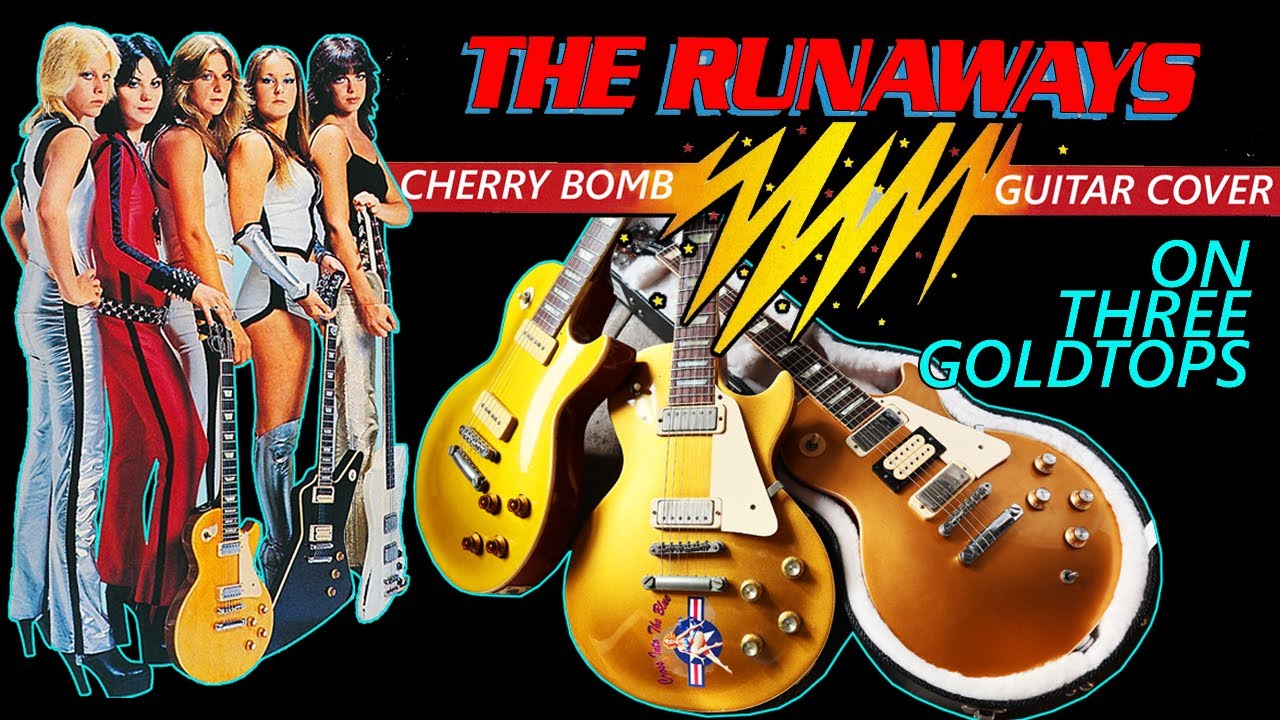 The Runaways: "Cherry Bomb" Guitar Cover with Chord Diagrams (on 3 ...
