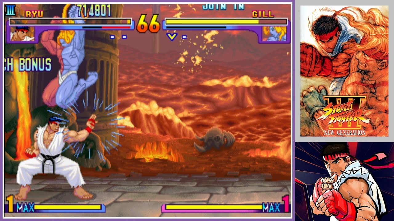 Street Fighter III: New Generation: Ryu Arcade Mode - YouTube