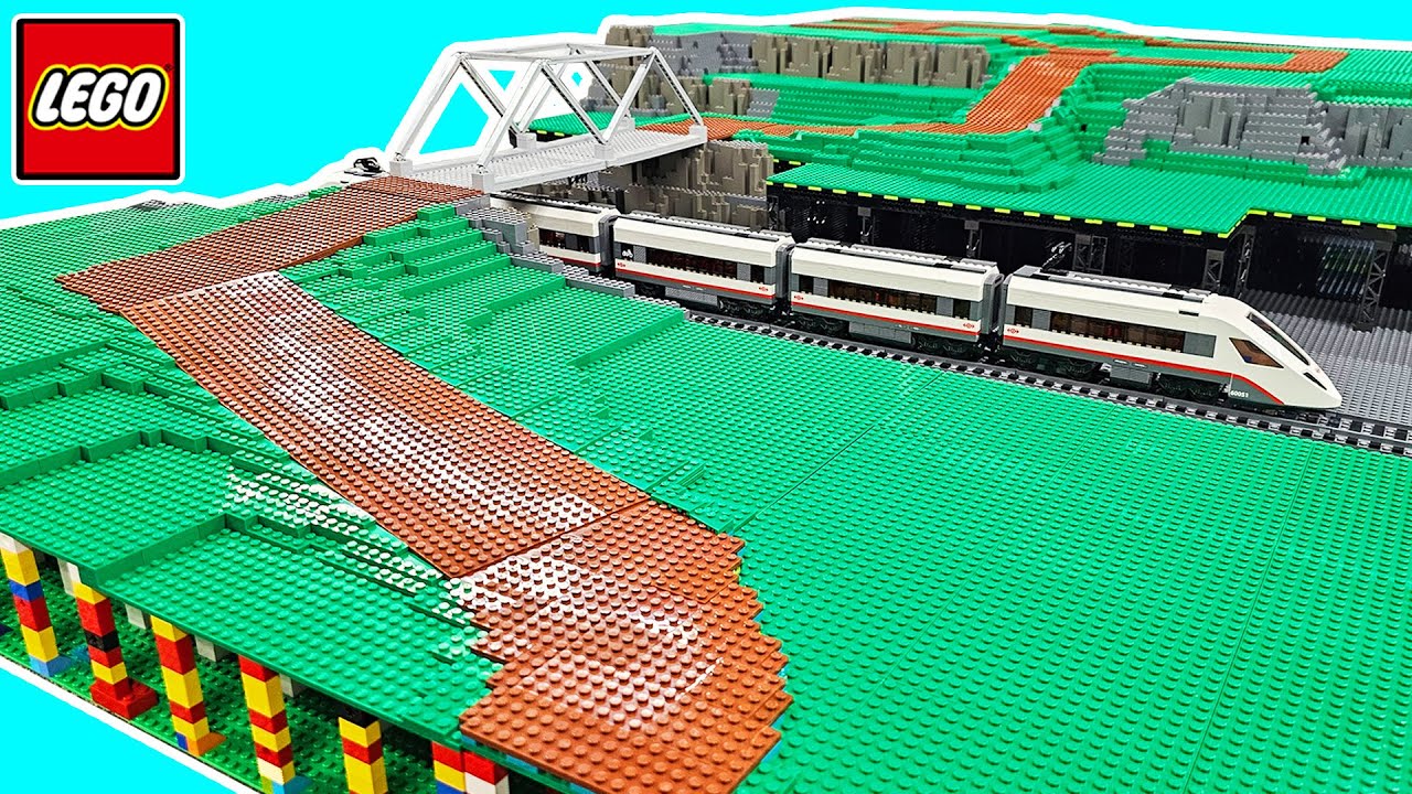 LEGO Truss Bridge & MY BEST Sloped/Angled Road! - YouTube