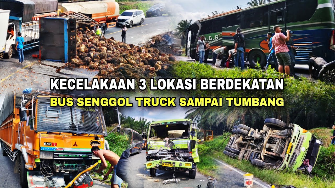 Kopling Bus ALS Lepas, Truck Tangki Dan Truck Fuso Terguling - YouTube