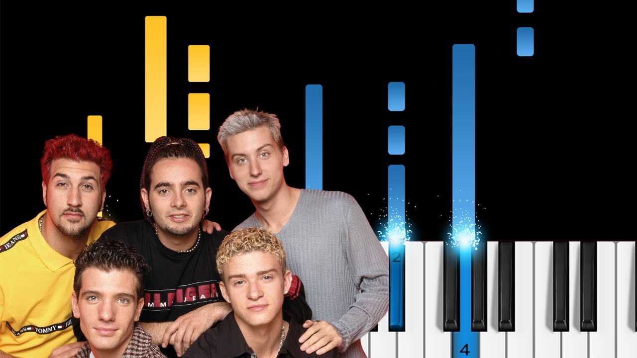 NSYNC - Bye Bye Bye - Easy Piano Tutorial - YouTube