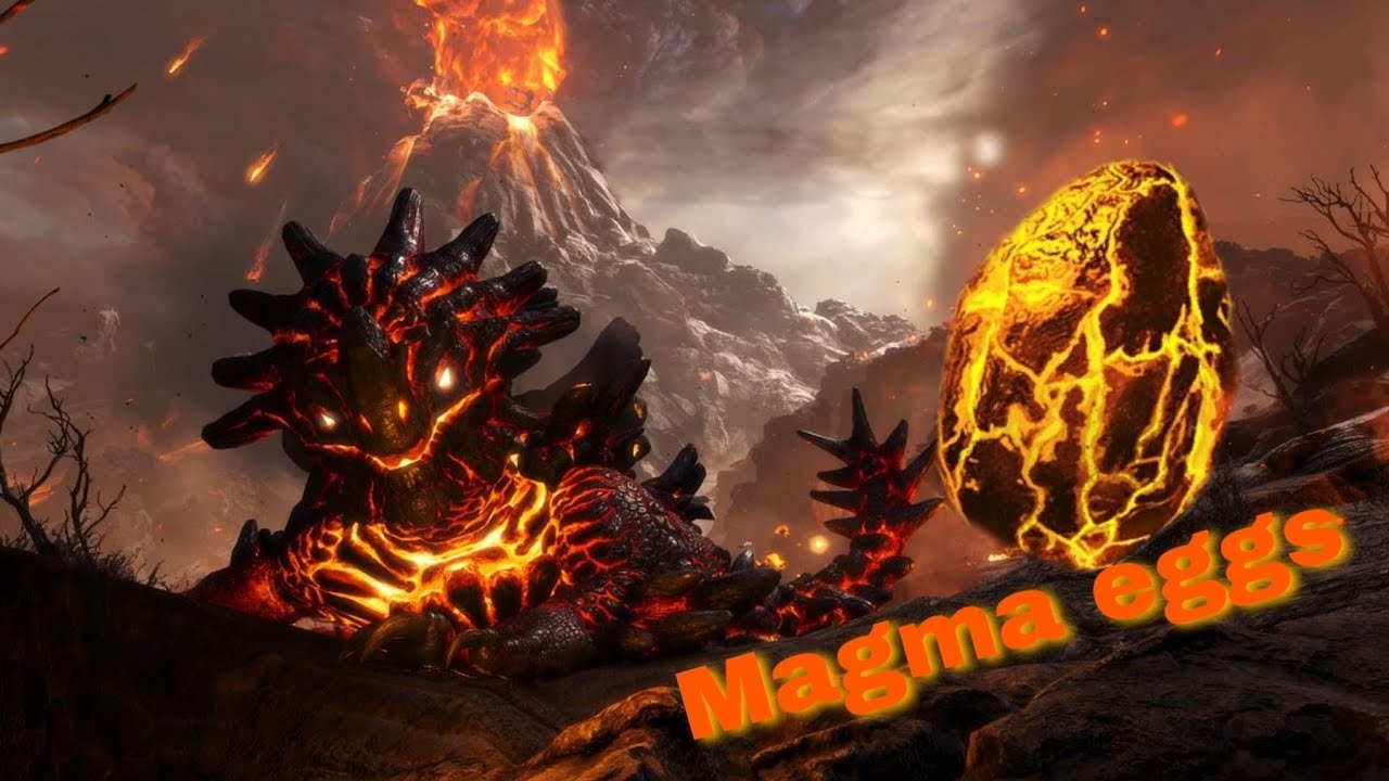 How to steal magma eggs ark - YouTube