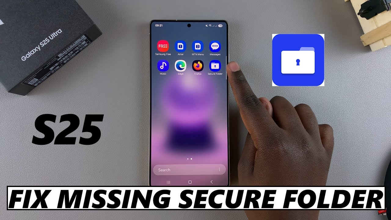 How To FIX Missing Secure Folder On Samsung Galaxy S25 / S25 Ultra - YouTube