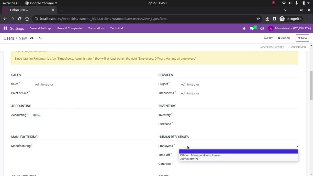 [Odoo 16] Introduction 19 - Adding New Users - YouTube