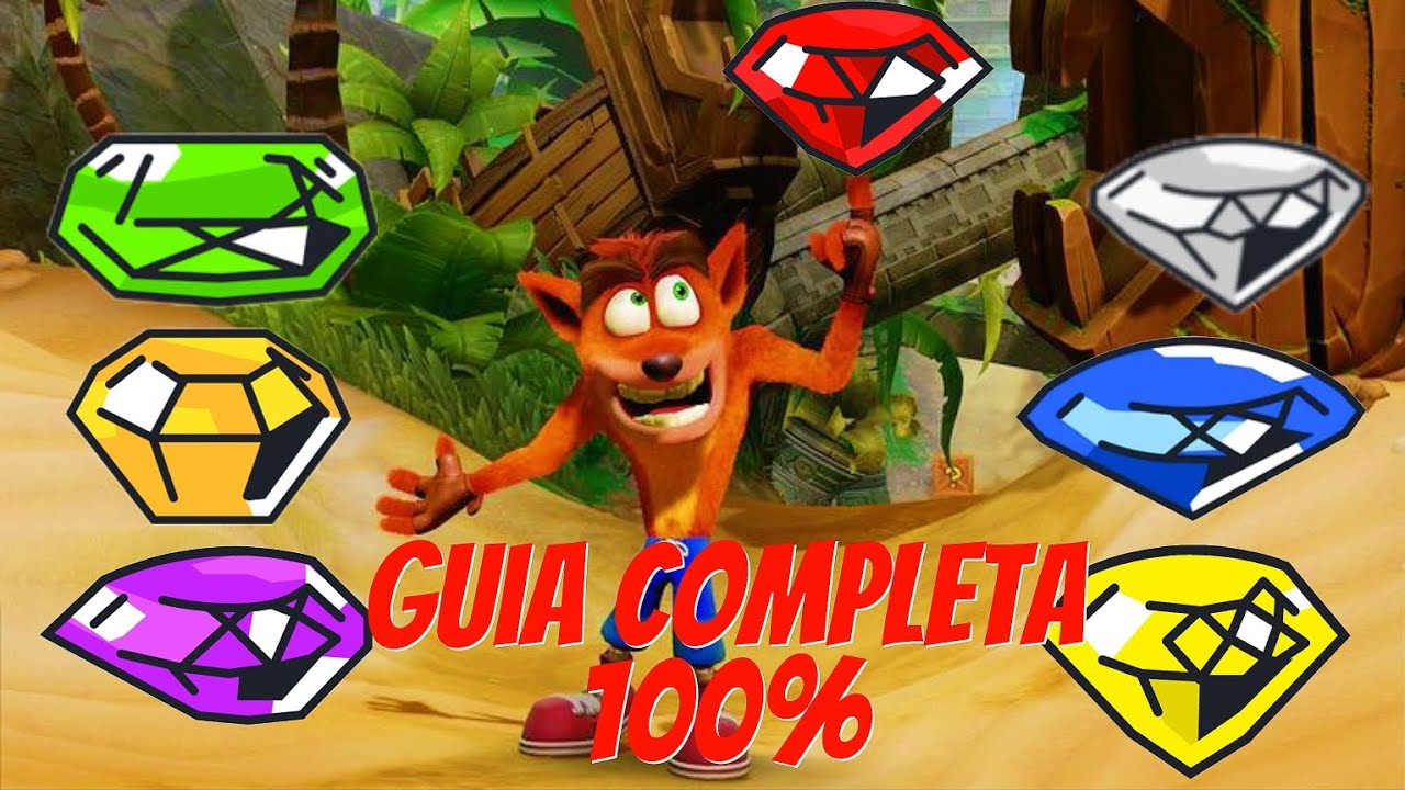 Como Conseguir LAS GEMAS de COLORES en CRASH BANDICOOT(Guia Completa ...