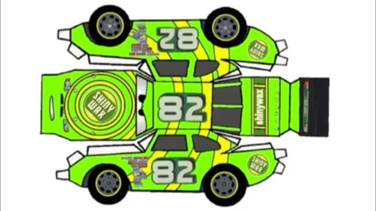 Papercraft Cars (parte 19) Papercraft Copa Pistão - YouTube