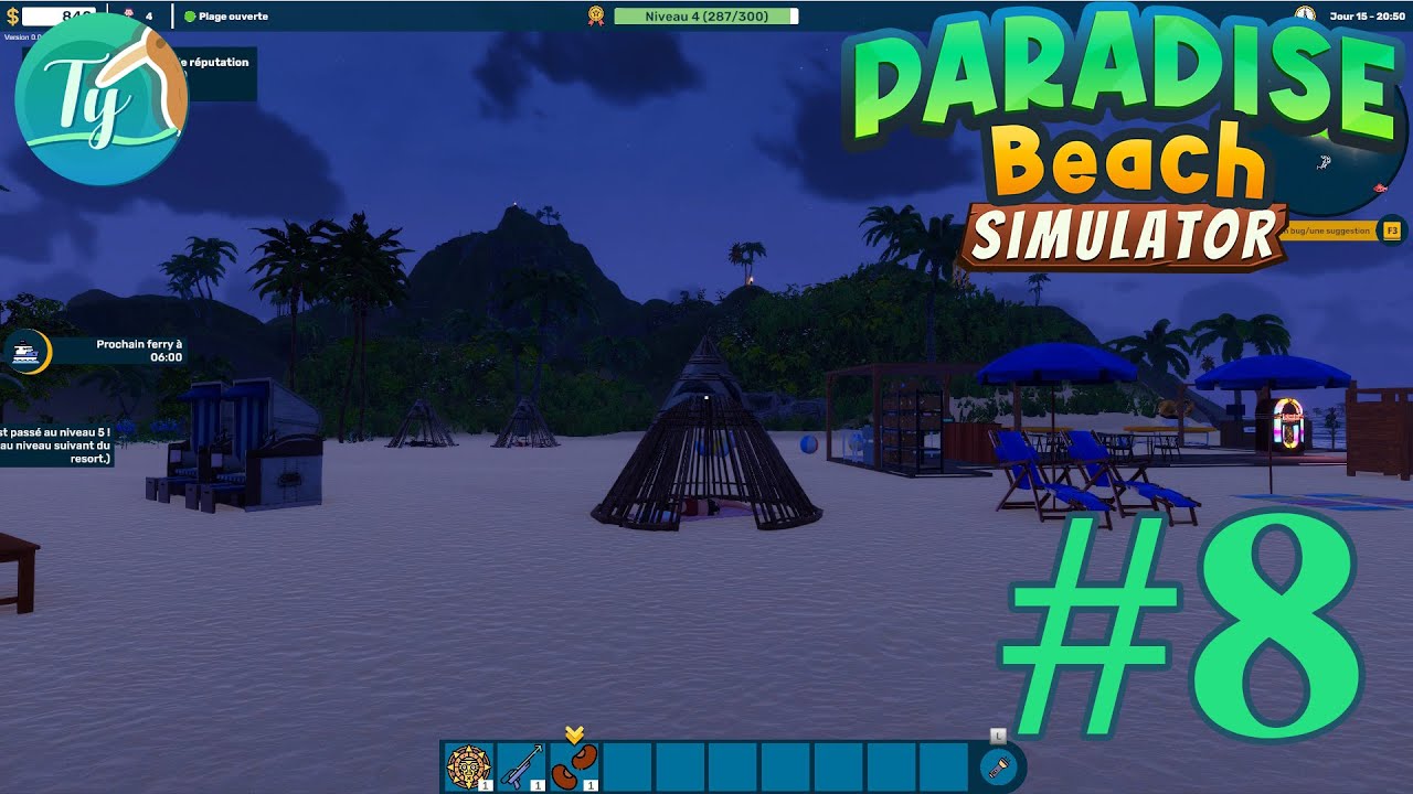 Paradise Beach Simulator #8: Glace, rhum et trésor : une journée bien ...