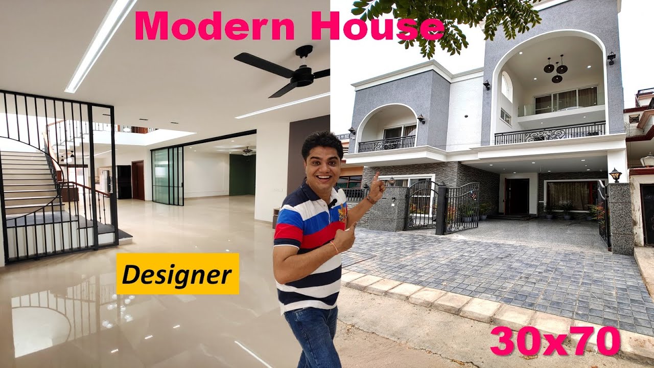 30x70 House Design | 4 BHK Duplex House Design | Luxury Villa in Mohali ...