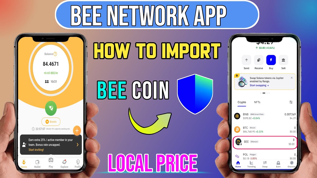 How to Import Bee Token in Trust wallet || BEE Network KYC Verification ...