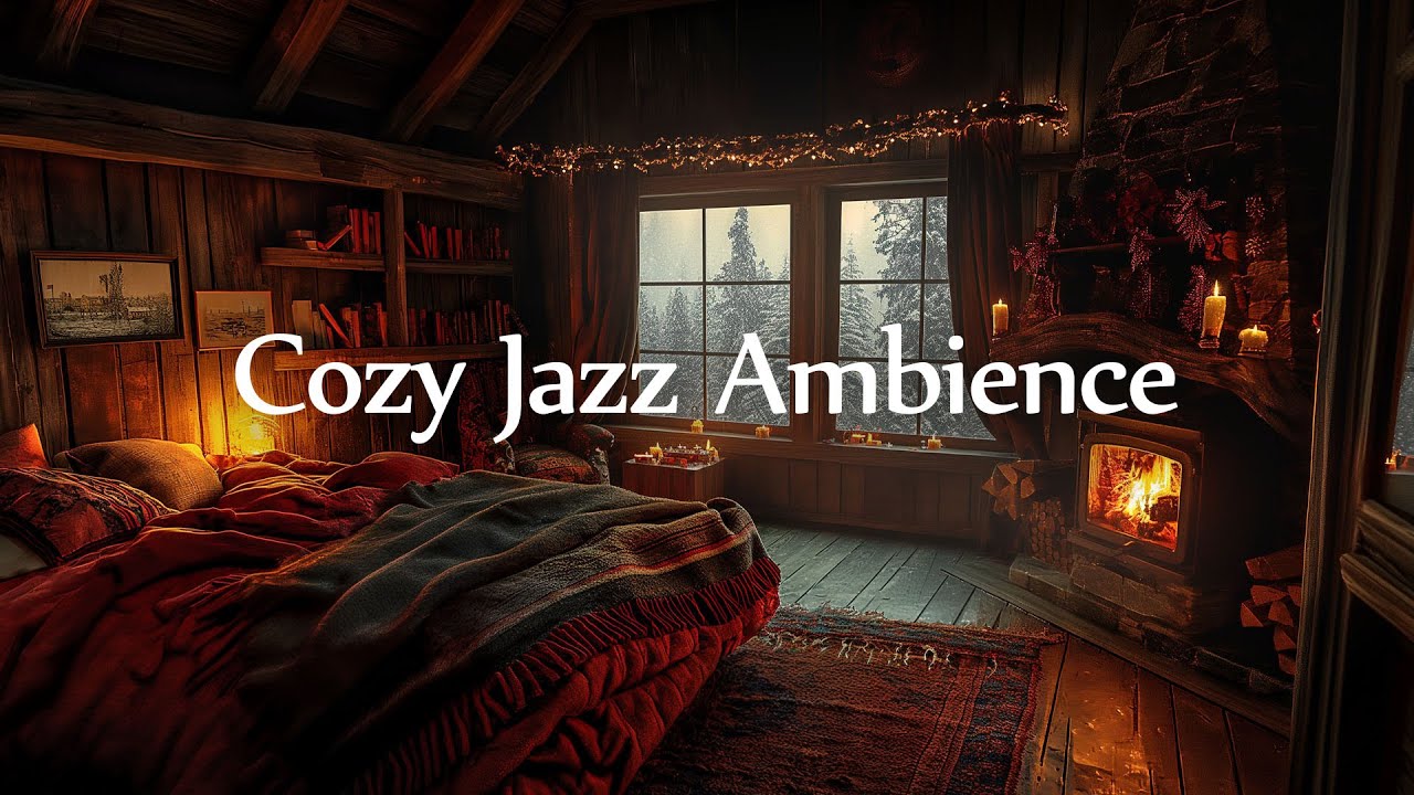 Cozy Jazz Relaxing Music to Work, Relax - Crackling Fire and Jazz Music ...