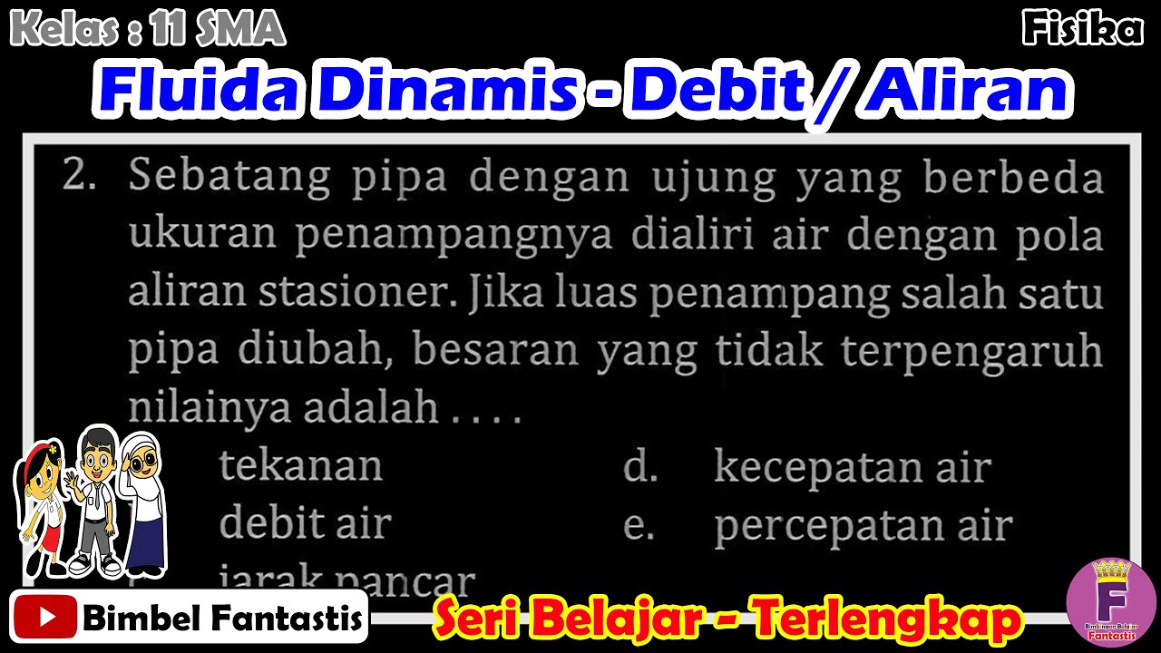 Fluida Dinamis - Debit / Aliran Fluida || Seri Belajar || No 2 || 2022 ...