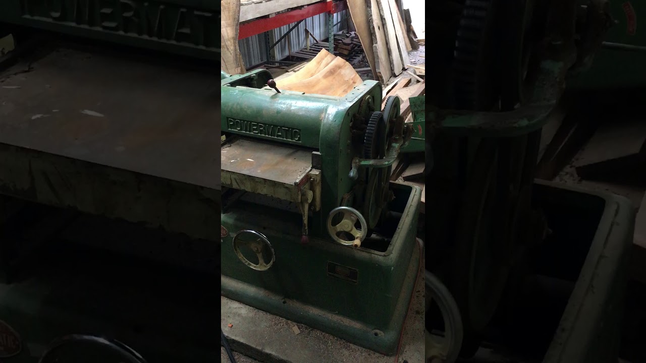 Running Powermatic 160 (160-D) 16" Planer On VFD - YouTube