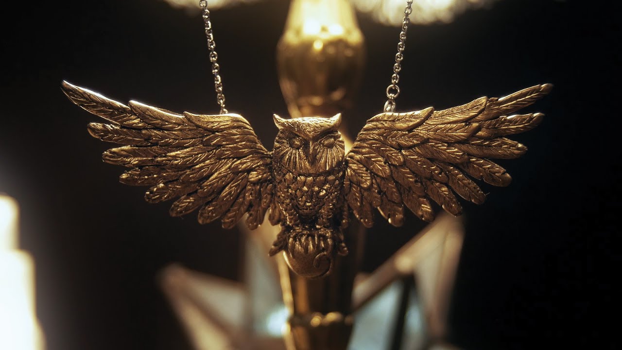 Dumbledore's Golden Owl | Necklace/Magnet | Harry Potter DIY - YouTube