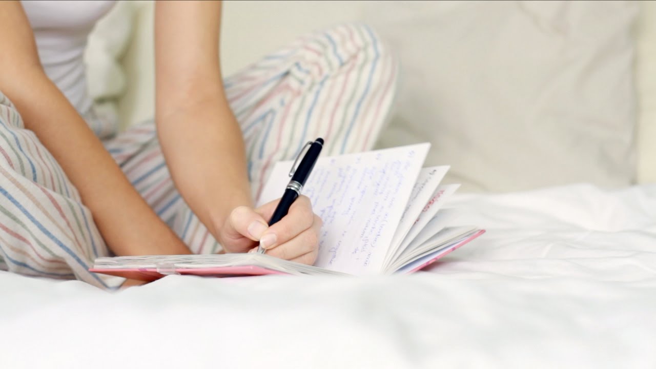 The Benefits of a Bedside Journal Can Include Sleeping Better - YouTube