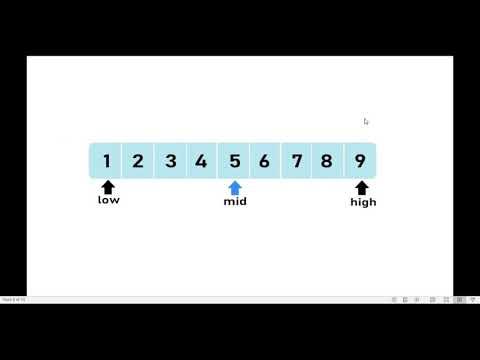 Data Structures Session 42 Searching Technique : Binary Search - YouTube