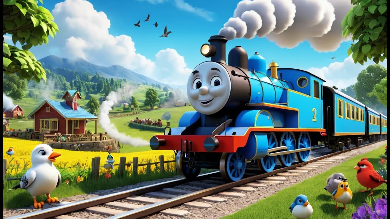 The Train on the Track Goes Choo Choo | Fun Nursery Rhyme for Kids ...