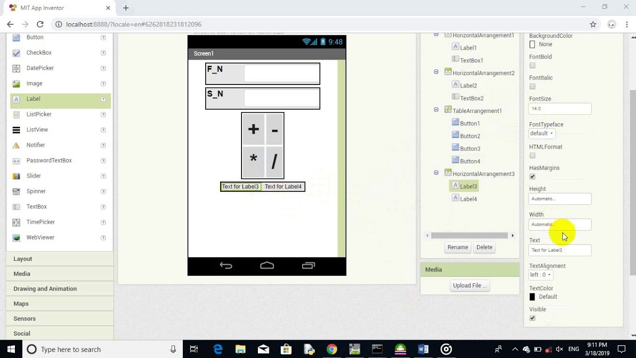 calculator by app inventor_3c - YouTube