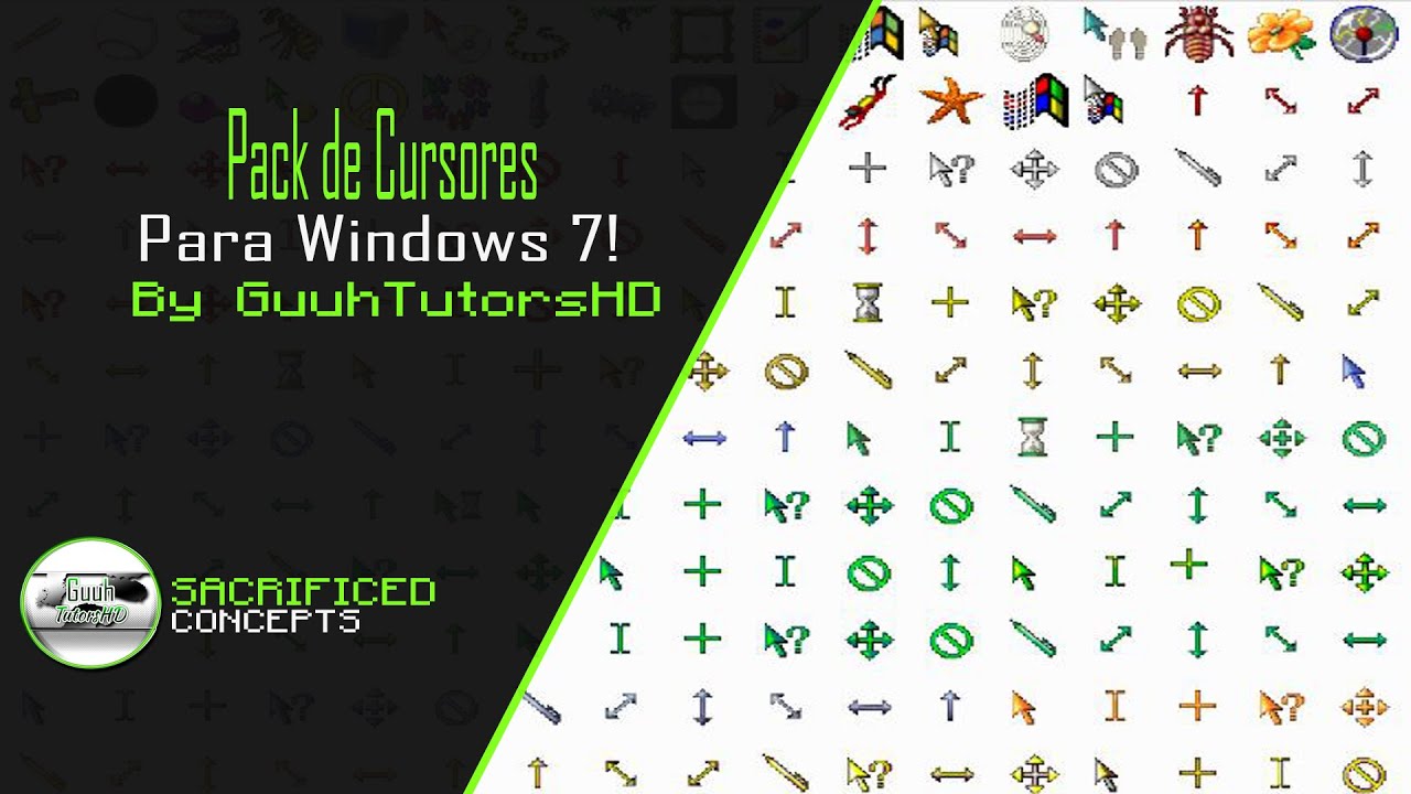 1# Pack De Cursores Para Windows 7 - YouTube
