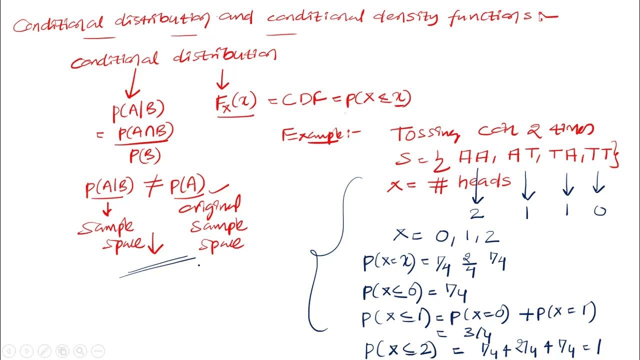 conditional distribution and density functions-concept - YouTube