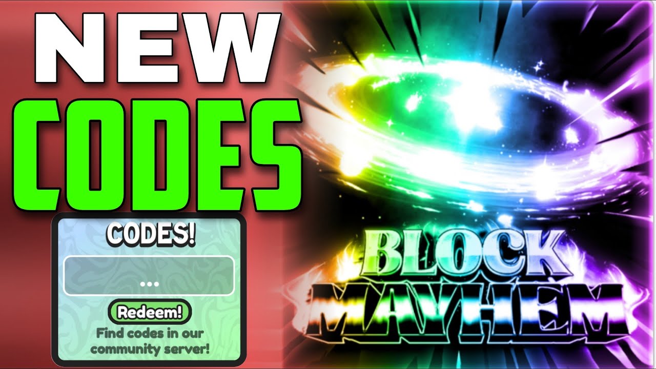 *NEW* BLOCK MAYHEM CODES | ROBLOX BLOCK MAYHEM CODES JULY 2024 ...
