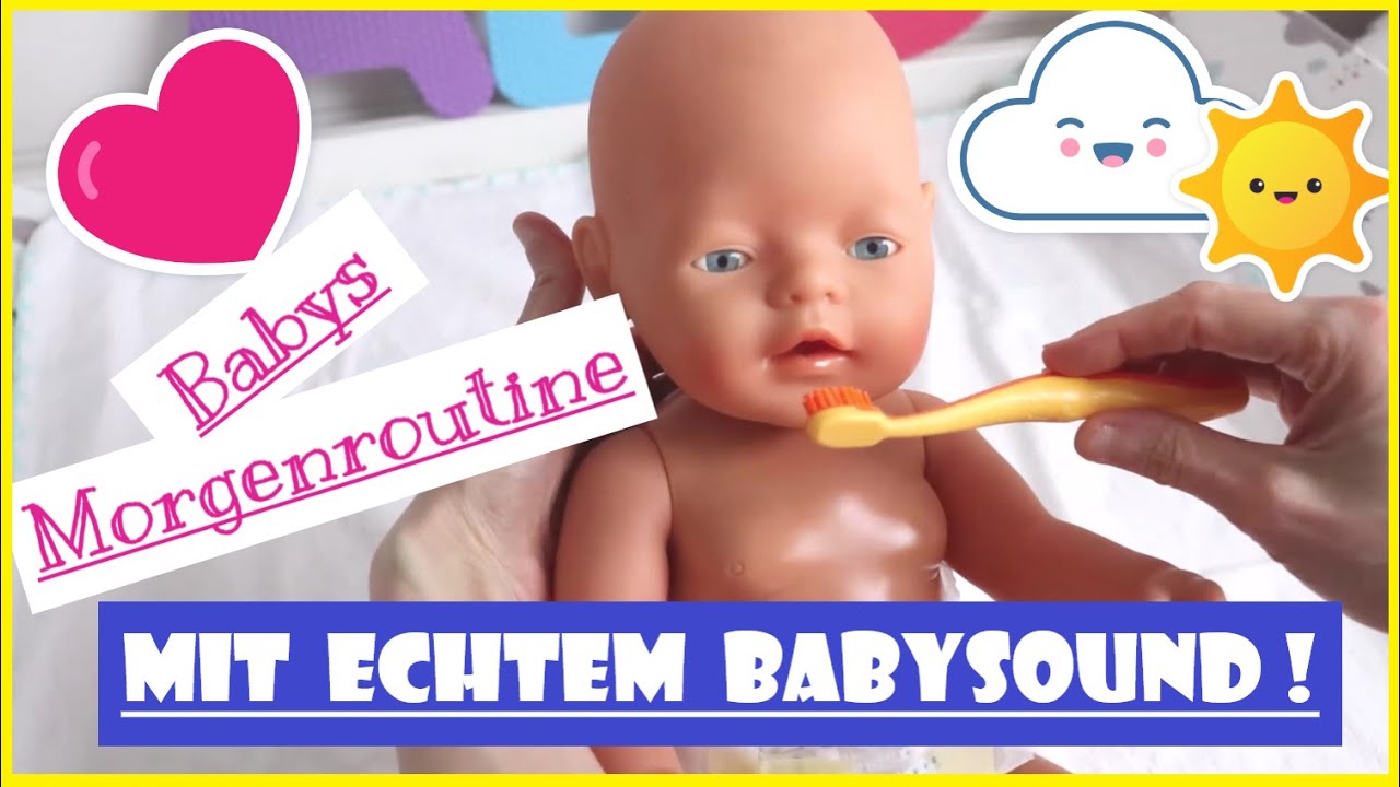 Morgenroutine BABY Born | Mit echtem Babysound | Deutsch - YouTube