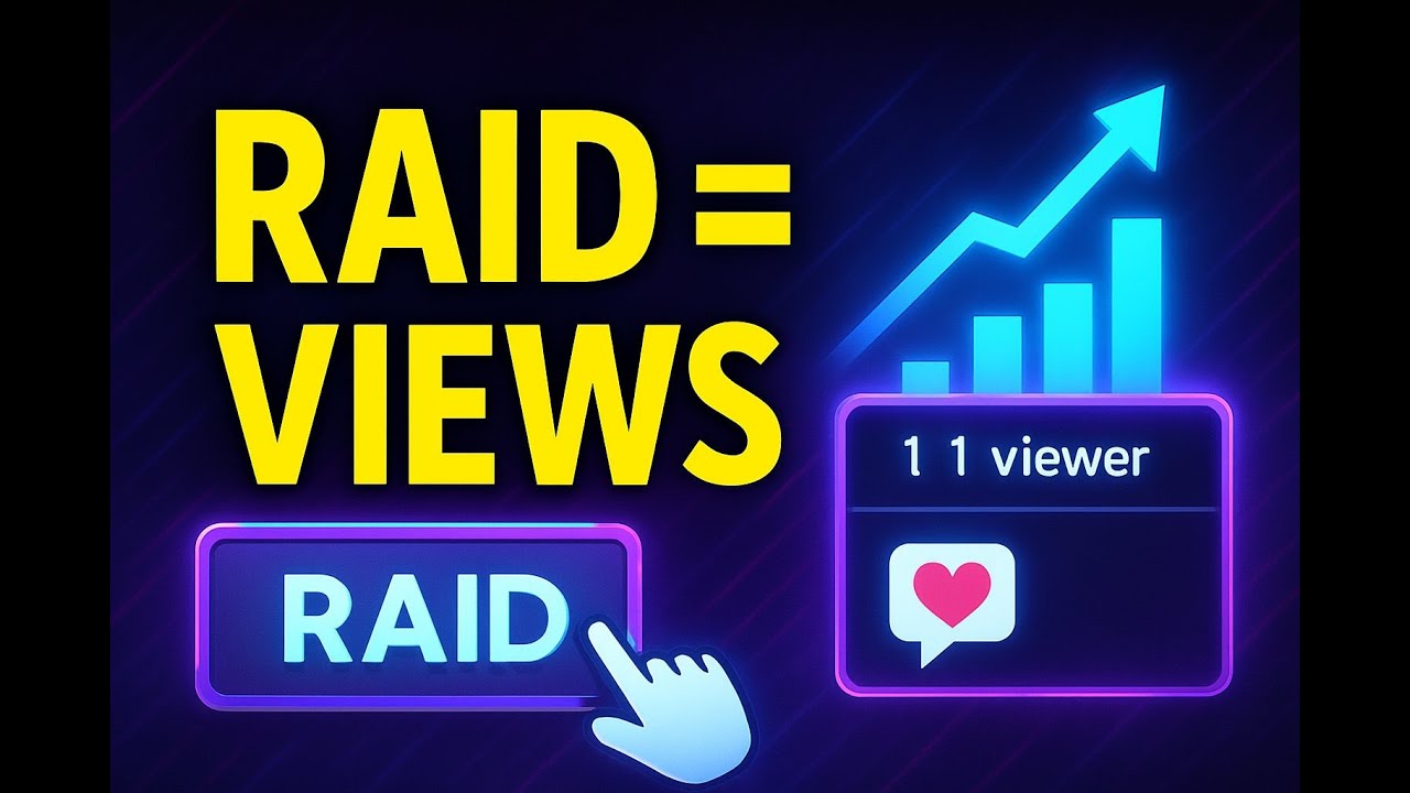 RAID EVERY STREAM, RAID TO ONE VIEWERS. = HIGHER VIEWERS ( Try it ...