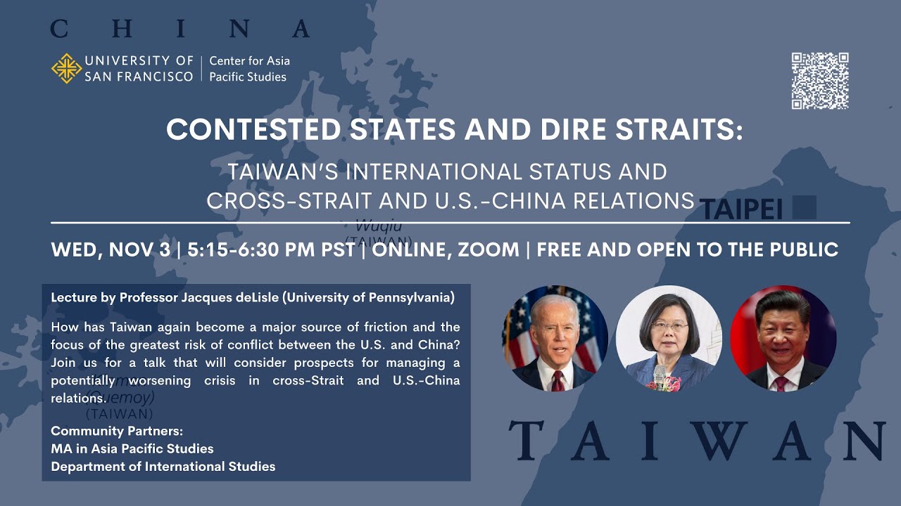 Contested States & Dire Straits: Taiwan’s International Status & Cross ...