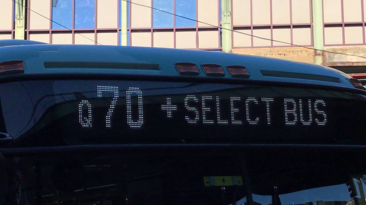 Q70 LaGuardia Link SBS New Destination Sign - YouTube