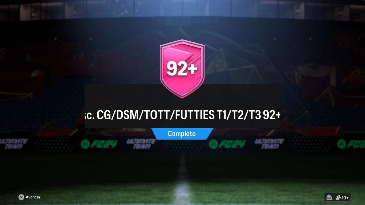 92+ CG/FSM/TOTT/FUTTIES T1T2T3 EA SPORTS FC 24_2024 - YouTube