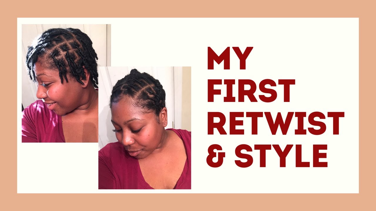 My FIRST Time Retwisting My Locs | Starter Locs | Easy Loc Style - YouTube