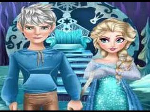 Disney Frozen Princess Elsa game for kids Elsa Kissing Jack Frost ...