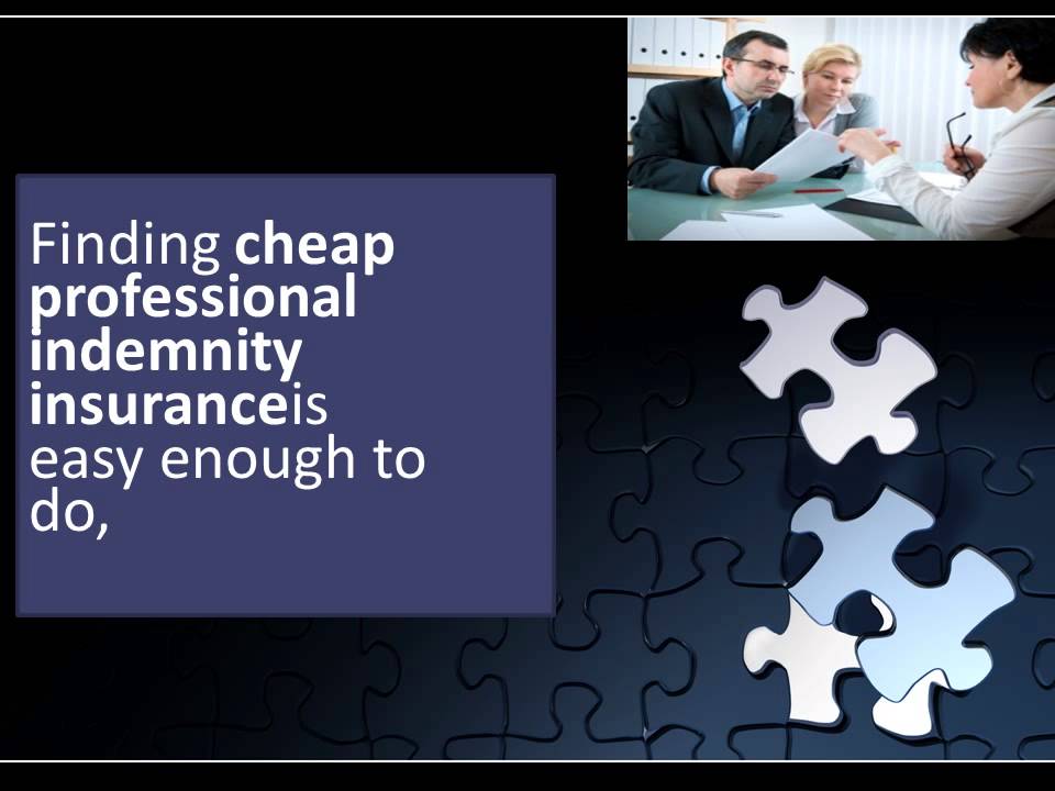 Why Should You Get Cheap Professional Indemnity Insurance - YouTube