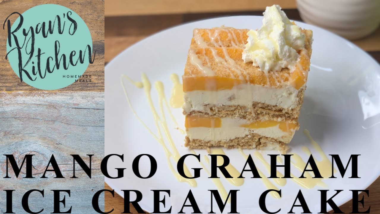 Mango Graham Ice Cream Cake - Ryan's Kitchen - YouTube