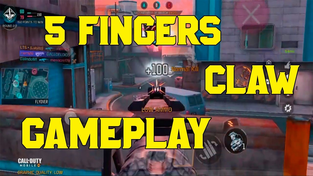 5 Fingers Claw Gameplay/COD Mobile - YouTube