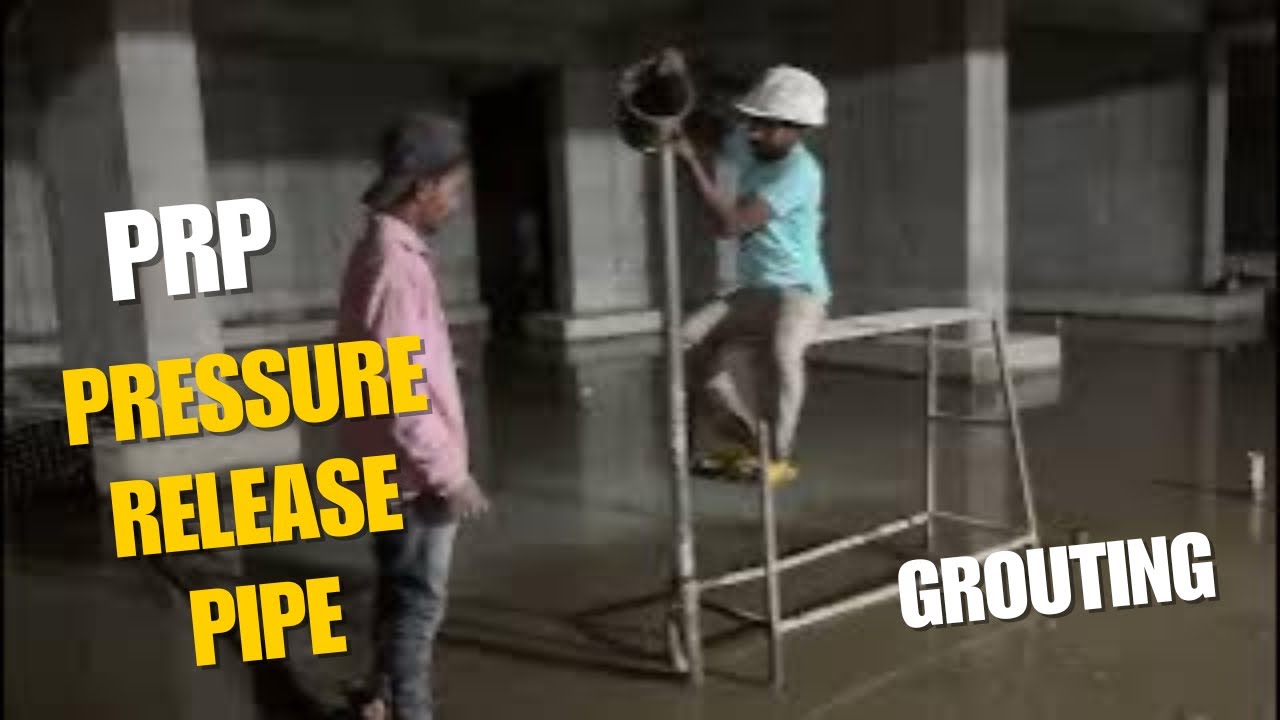 Basement & Raft Area PRP Grouting Process | Cement Slurry Packing Step ...
