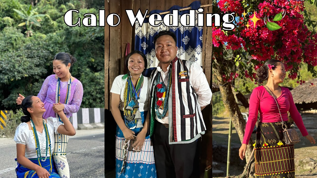 Galo wedding 🍃 💌 at Padi village, Leparada, Arunachal || Dirchi bride 👰 ...