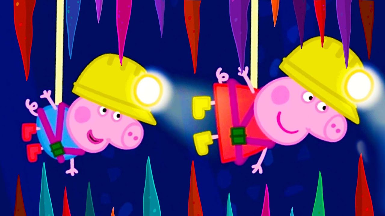 Peppa Pig Ventures into a Dark and Mysterious Cave 🐷 💎 Adventures With ...