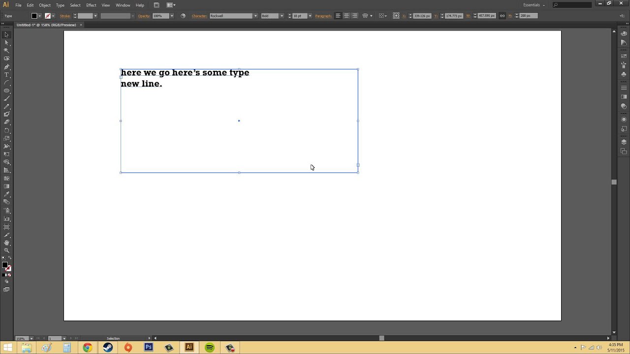 Adobe Illustrator CS6 for Beginners - Tutorial 60 - Type Tool Tips ...