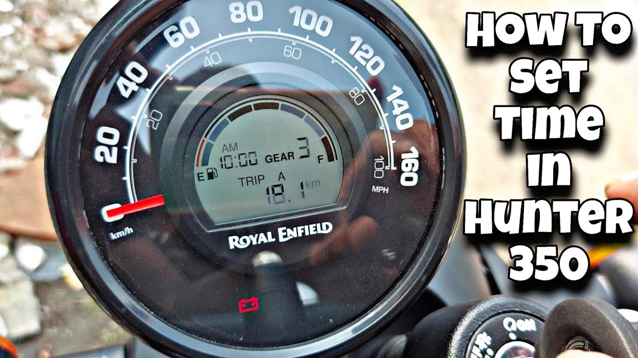 How To Set Time In Royal Enfield Hunter 350 | Time Setting Of Hunter ...