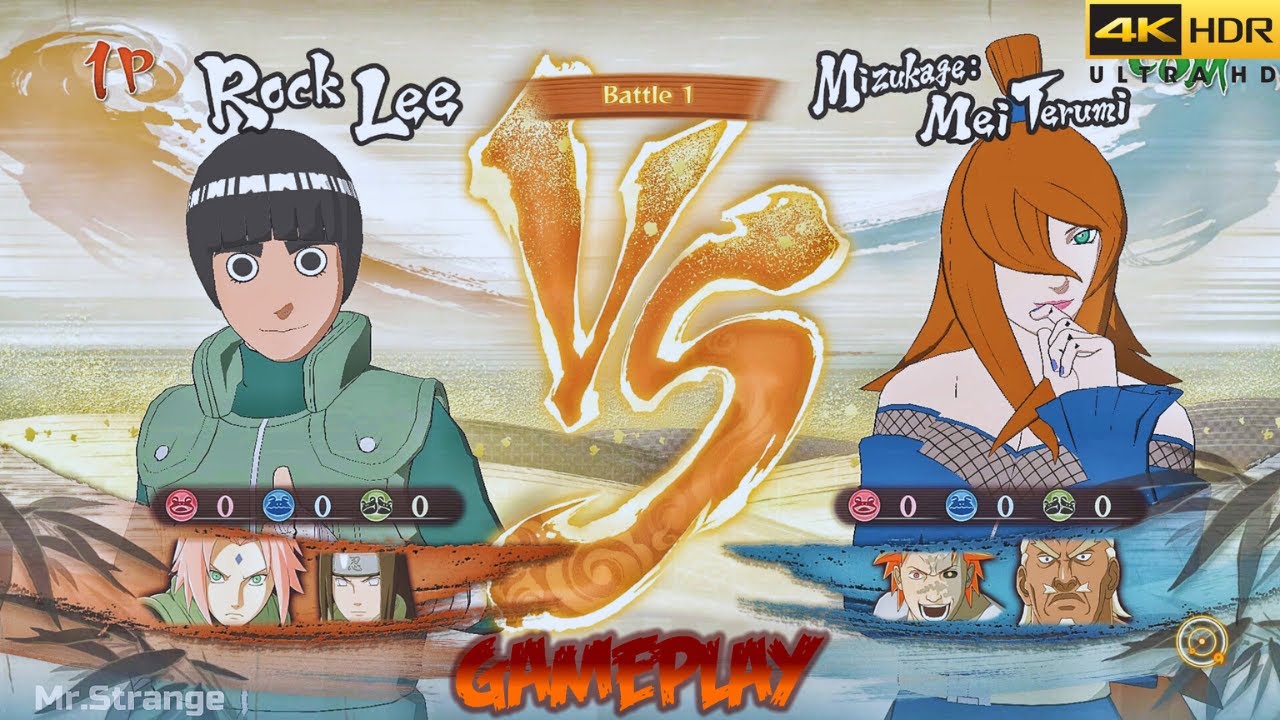 Rock Lee Team VS Raikage:Ay Team [Free Battle]-Naruto Shippuden ...