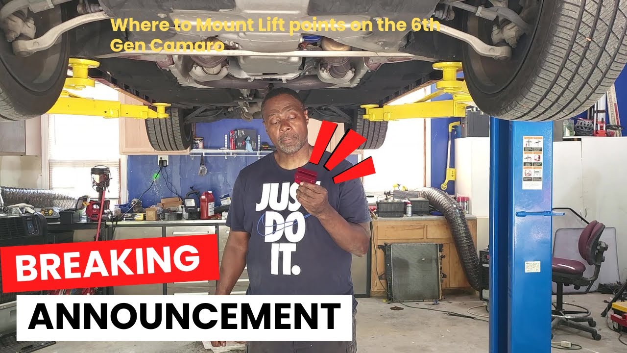 Where to install Lift Pads on the 6th Gen Camaro SS!! - YouTube